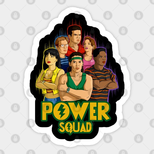 Power Squad - Mighty Morphin Power Rangers - Sticker | TeePublic