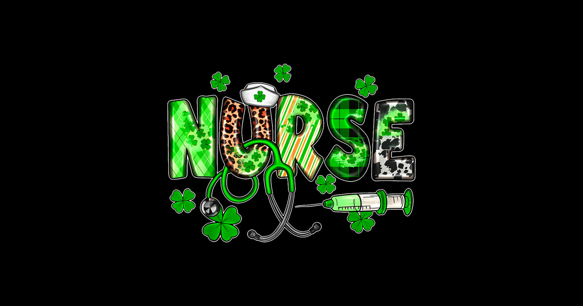 Irish Nurse Stethoscope Scrub St Patricks Day Nurses Women - St ...