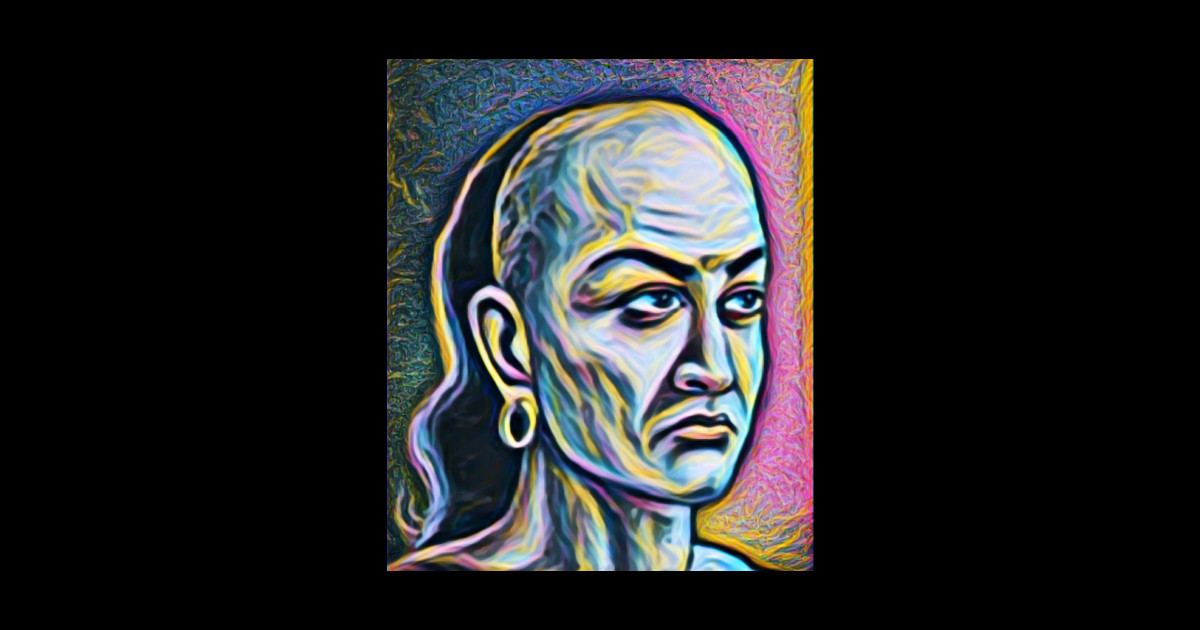 Chanakya Portrait | Chanakya Artwork 10 - Chanakya - Sticker | TeePublic