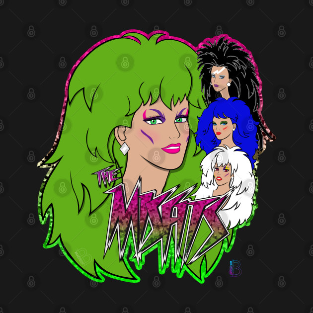 Front/Back - Jem/Misfits by BraePrint - Jem And The Holograms - T-Shirt ...