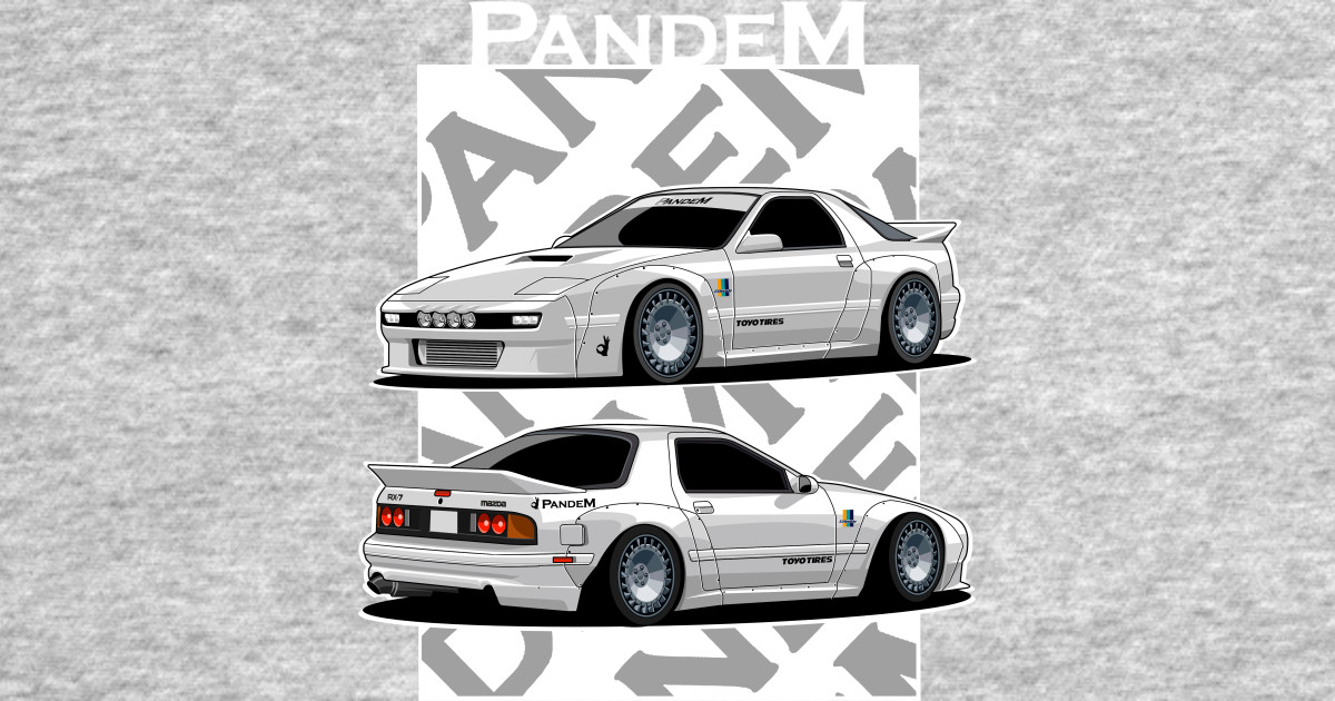 RX-7 FC With Pandem Widebody KIt - Cars Lover - Hoodie | TeePublic