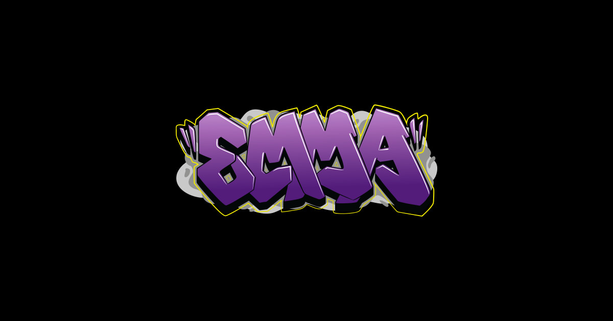 Emma graffiti name - Emma - Sticker | TeePublic