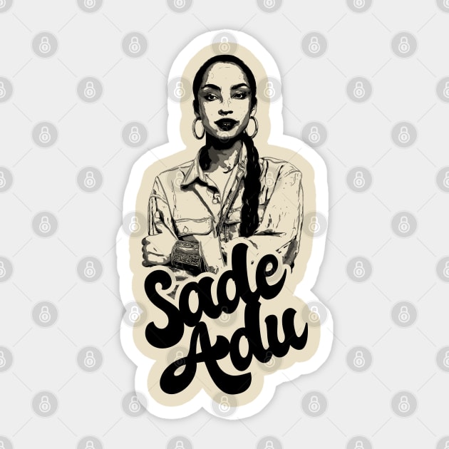 Sade Adu 80s style classic - Sade Adu - Sticker | TeePublic