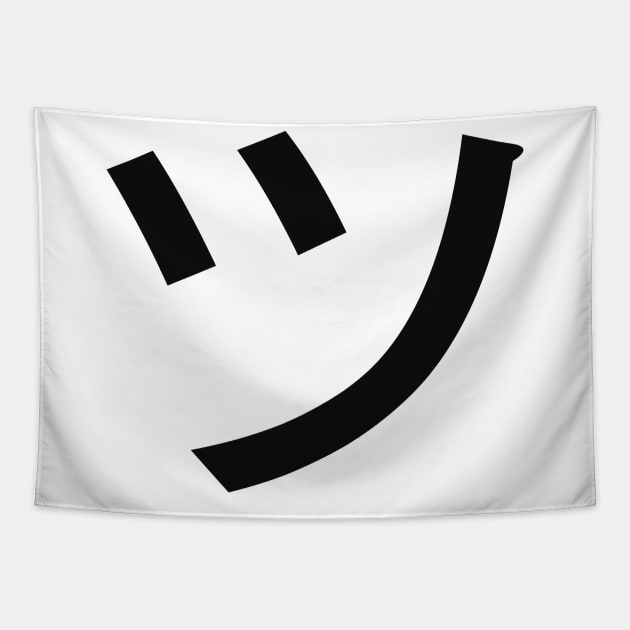 ツ Tsu Kanji Symbol Smile Japan Face - Kawaii - Tapestry | TeePublic