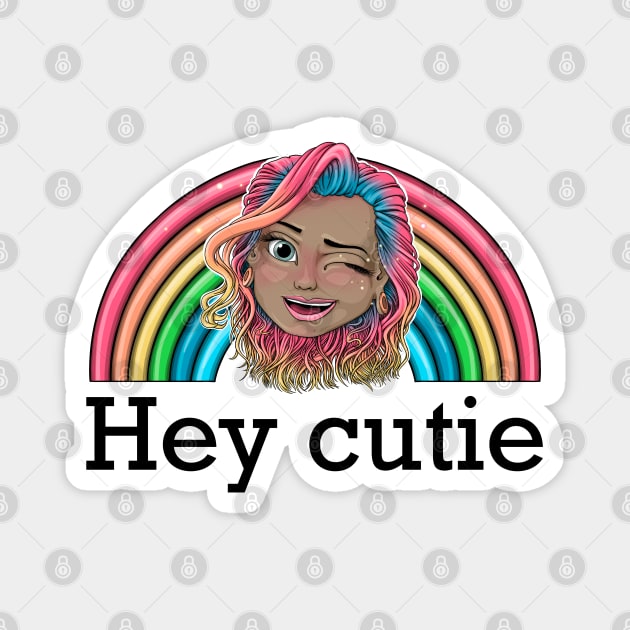 hey cutie Reva Prisma winking face emoji (black text) - Hey Cutie Reva ...