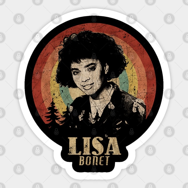 Retro Sunset Lisa Bonet 1977s - Lisa Bonet - Sticker | TeePublic