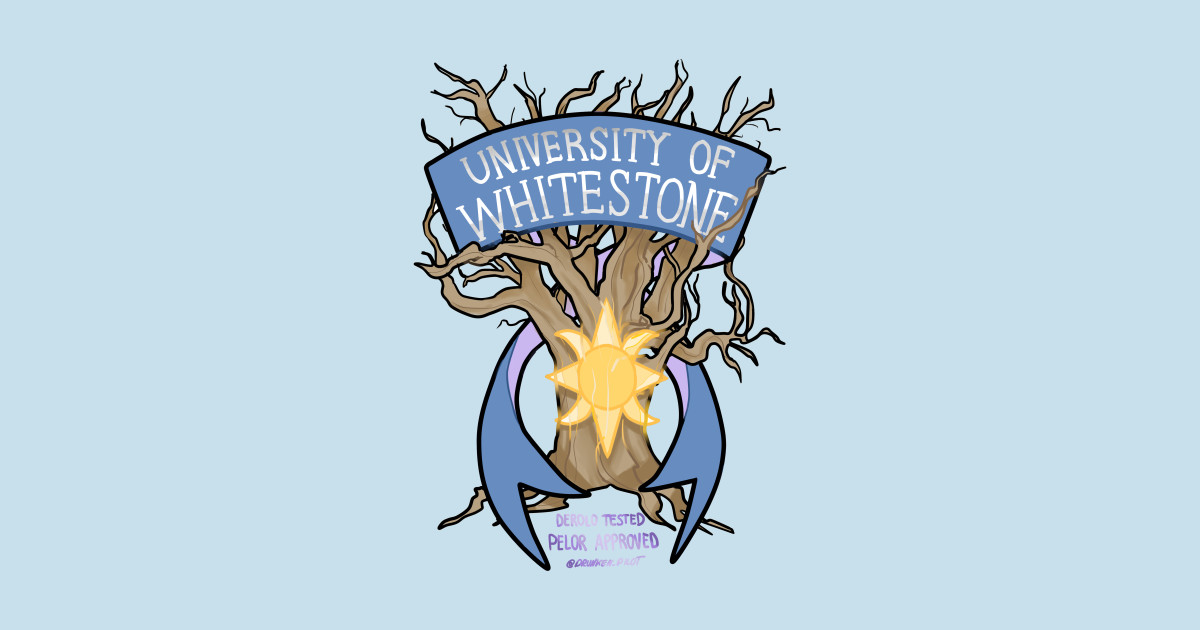 University of Whitestone - Whitestone - T-Shirt | TeePublic
