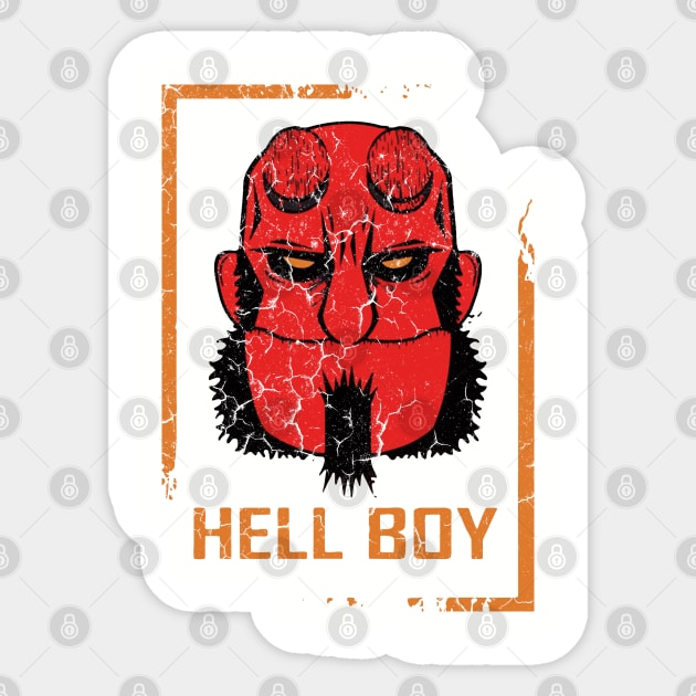 Red, White Whatever - Hellboy Fanart Design - Hellboy - Sticker | TeePublic