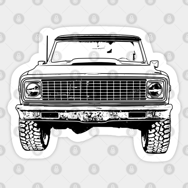 Chevy K5 Blazer Sketch Art - Chevy - Sticker | TeePublic