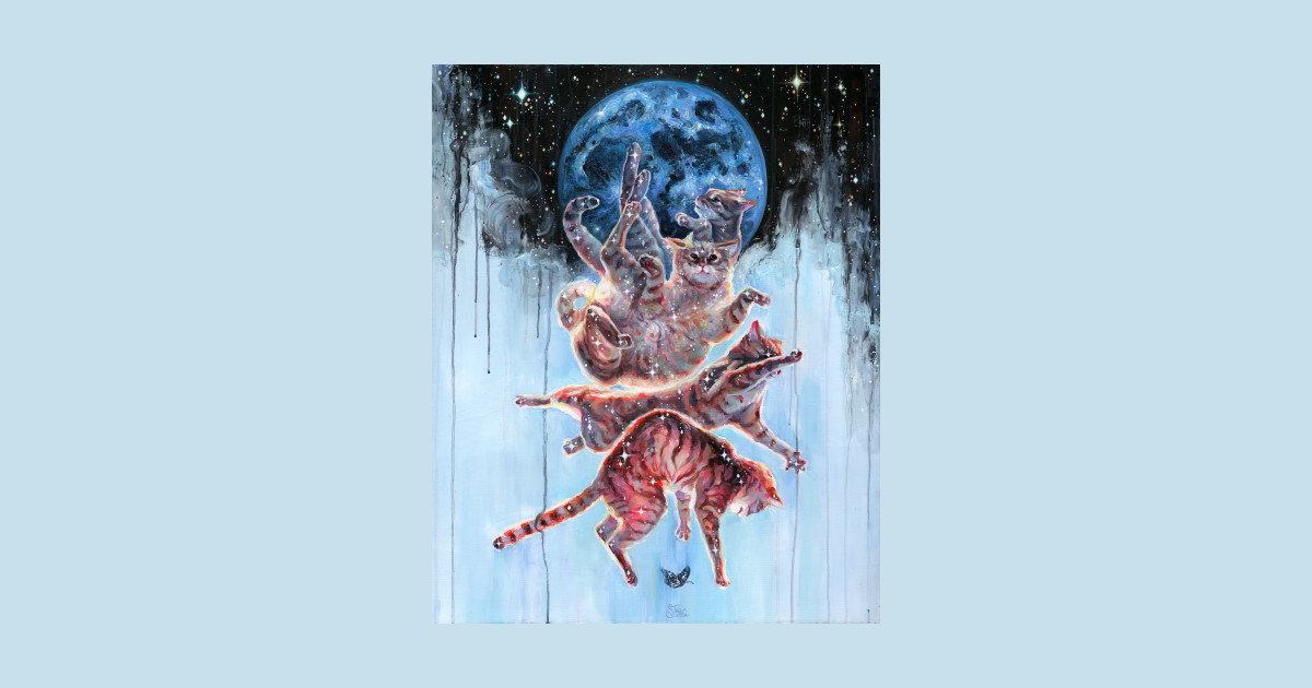 Felinoid Fall - Falling Cats - T-Shirt | TeePublic