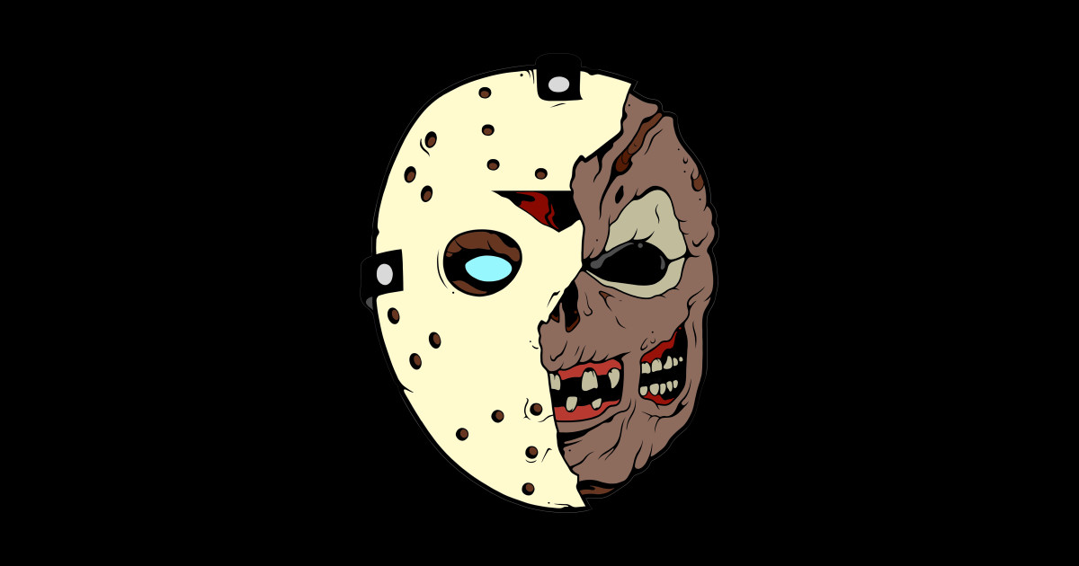 Jason Voorhees Broken Mask - Jason Voorhees - Sticker | TeePublic