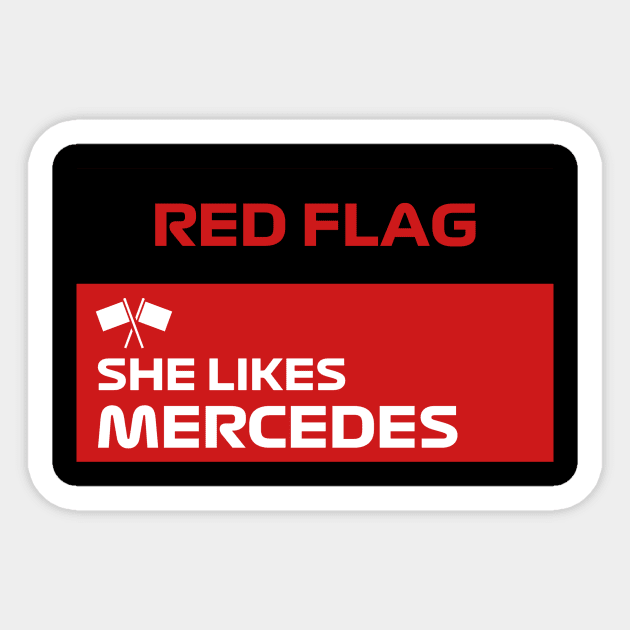 F1 Red Flag Graphic - Red Flag - Sticker | TeePublic