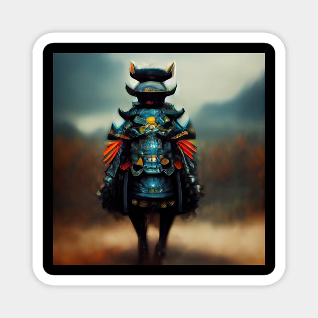 Lofi Samuroid - Cyberpunk Samurai - Cyberpunk Samurai - Magnet | TeePublic