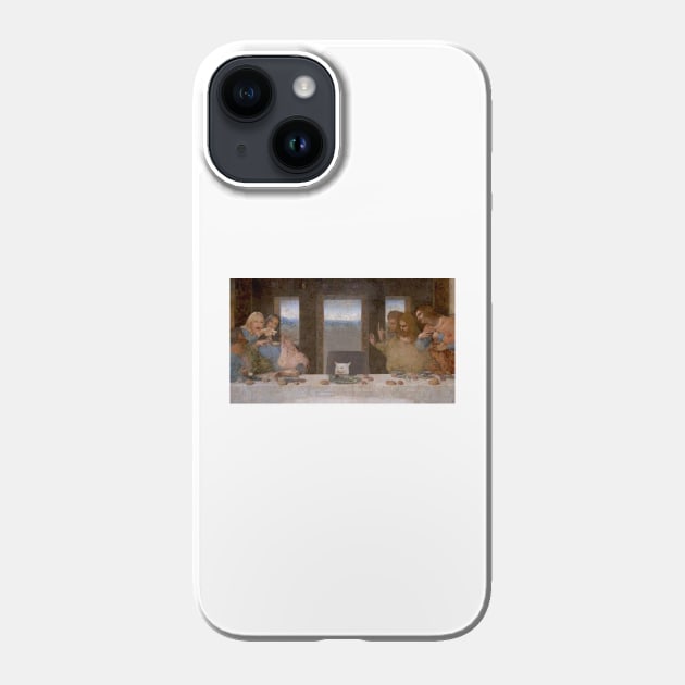 The Last supper CAT meme - Meme - Phone Case | TeePublic