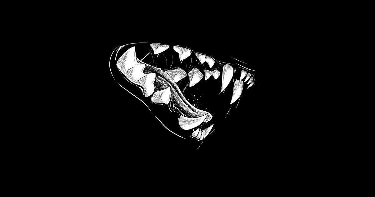 wolves teeth - Wolf Teeth - Sticker | TeePublic