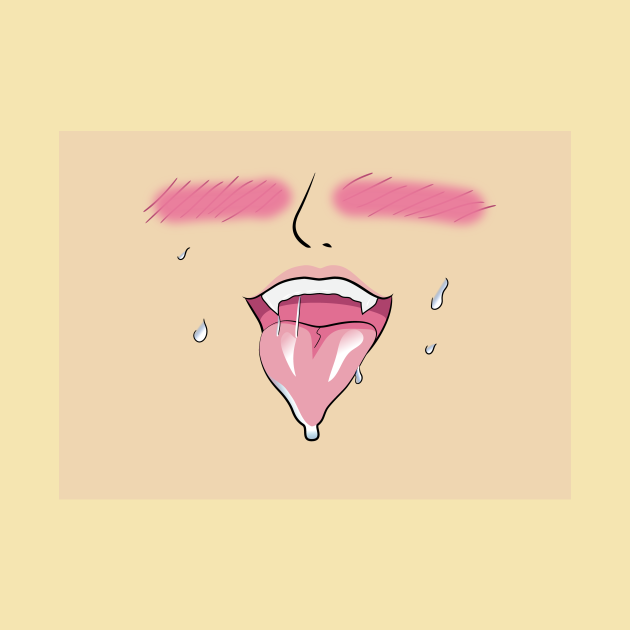 Succubi Ahegao Anime Face Pin Teepublic