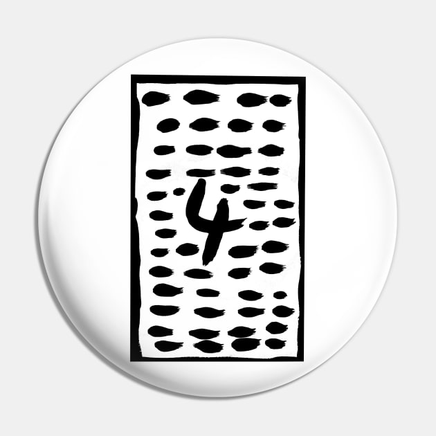 The number four - Four - Pin | TeePublic