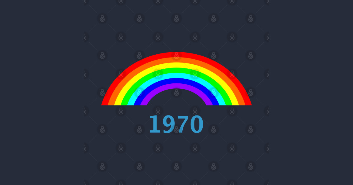 Vintage Rainbow 1970 A Retro Year - Vintage - Posters and Art Prints ...