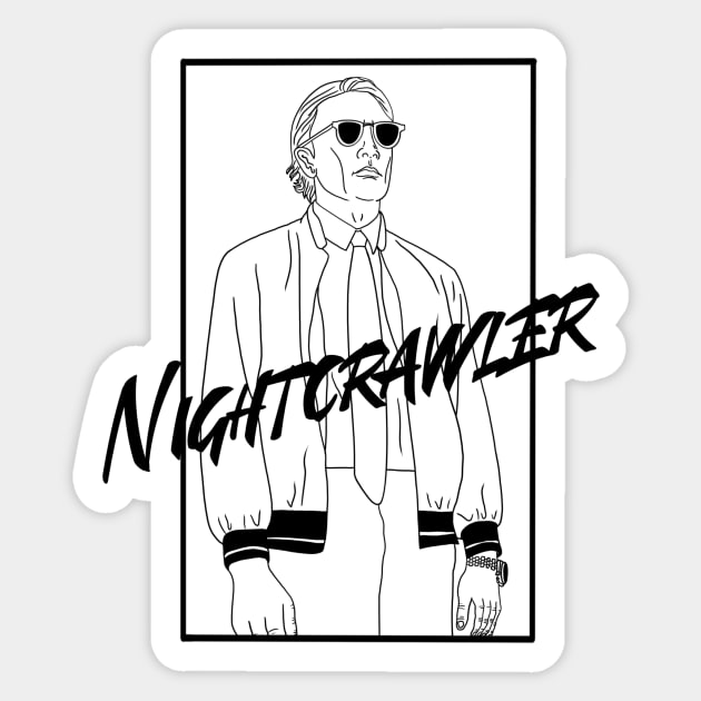 "Nightcrawler" Lou Bloom - Trainspotting - Sticker | TeePublic