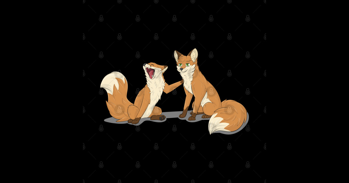 Weird Fox - Red Fox - Sticker | TeePublic