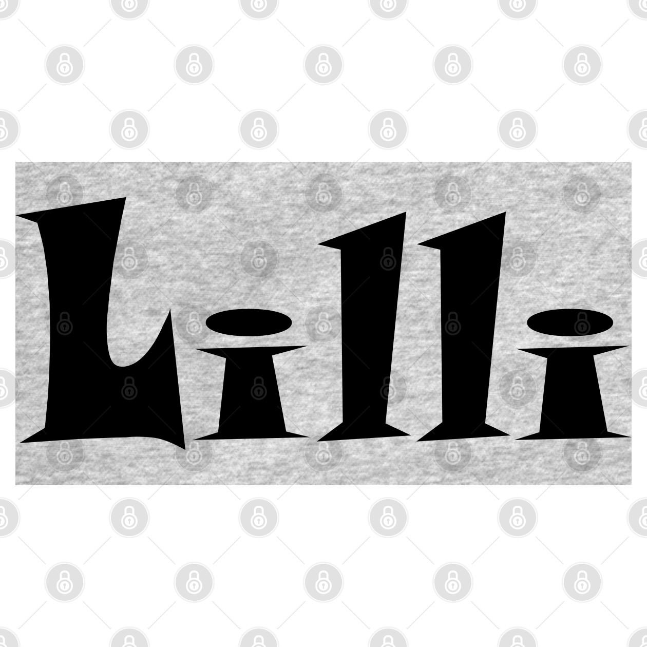 Lilli Name Design - Cute Font, Minimalist, with Black Lettering ...
