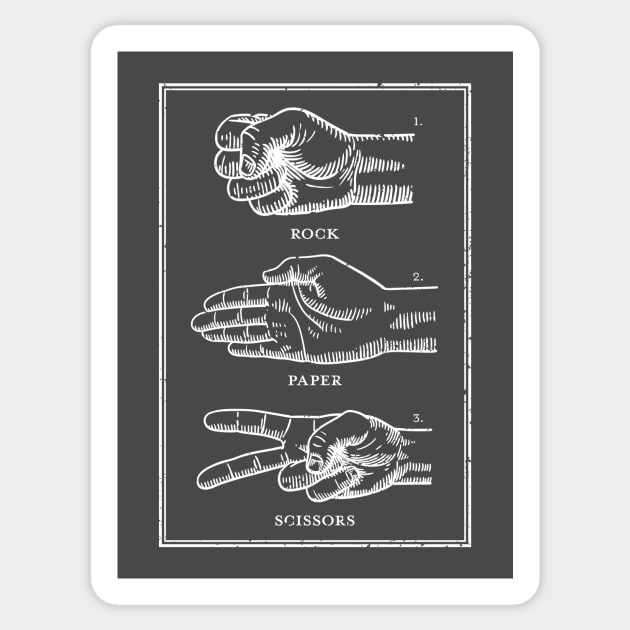 Rock, paper, scissors - Rock Paper Scissors Game - Sticker | TeePublic