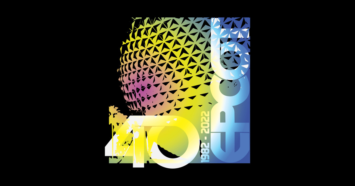 Epcot - Rainbow 40th - Epcot - Sticker | TeePublic
