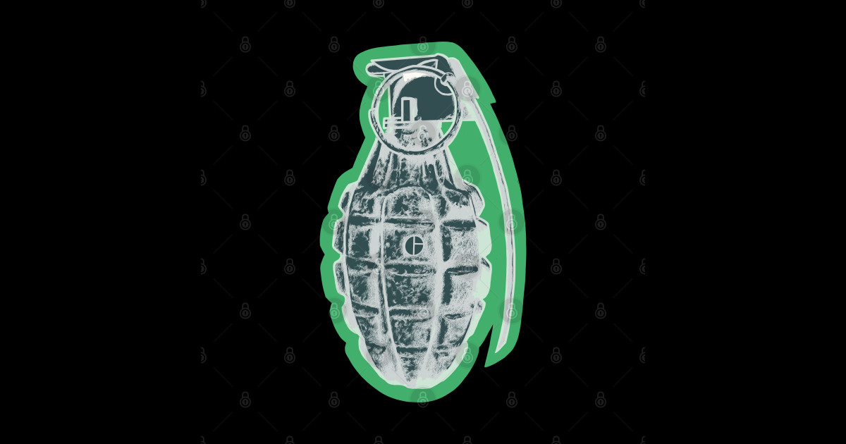 Hand Grenade - Grenade - Sticker | TeePublic