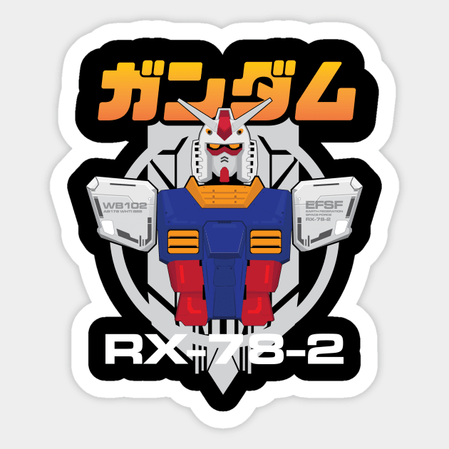 Gundam RX-78-2 - Gundam - Sticker | TeePublic