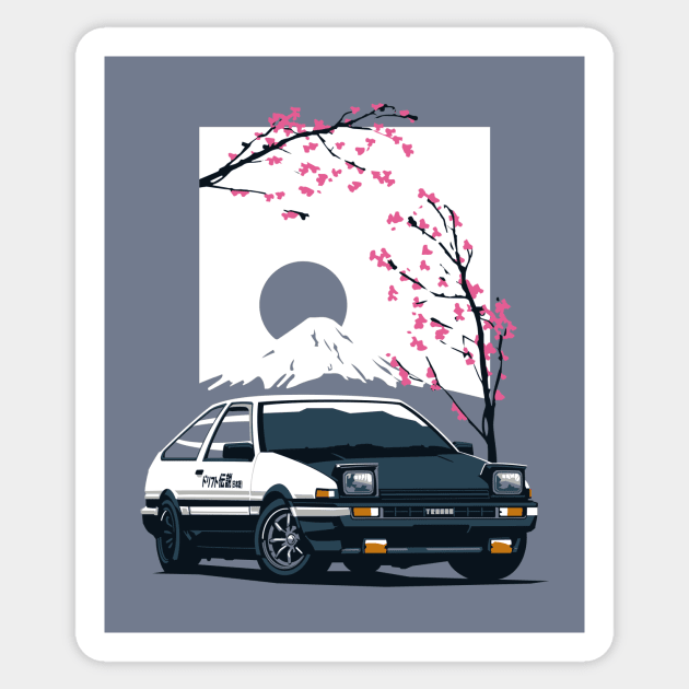Toyota AE86 Trueno - Toyota - Sticker | TeePublic