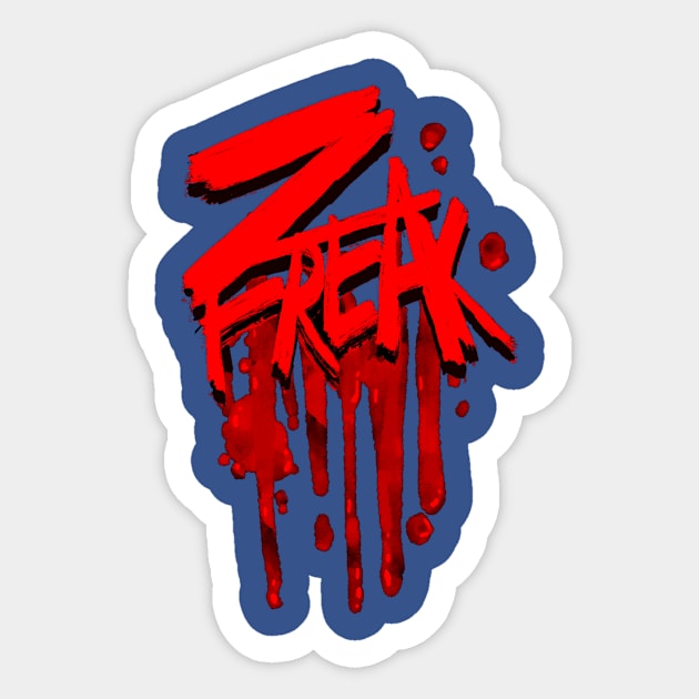 Zombie freak logos - Zombie - Sticker | TeePublic