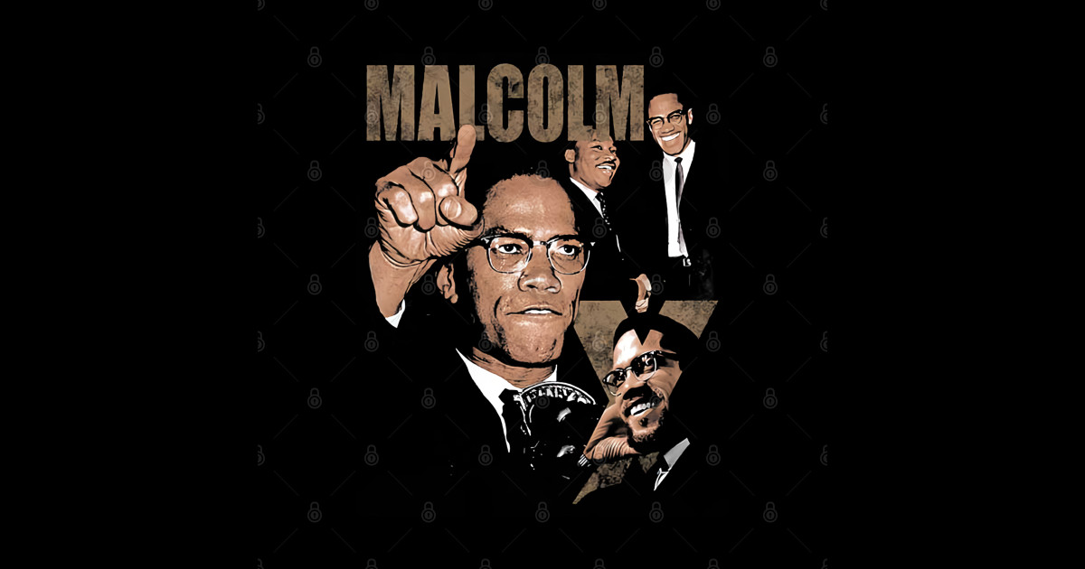 Malcolm X Collage - Malcolm X - Sticker | TeePublic
