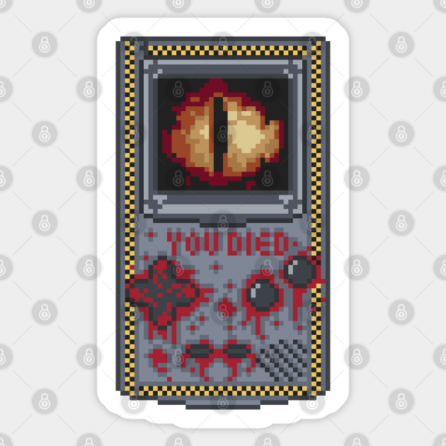 Resident Evil Handheld Pixel Art - Resident Evil - Sticker | TeePublic