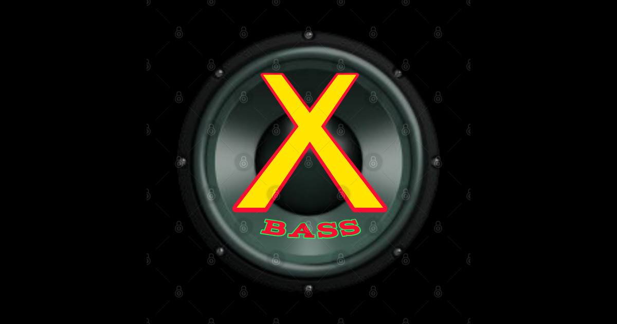 x bass subwoofer - Subwoofer - Sticker | TeePublic