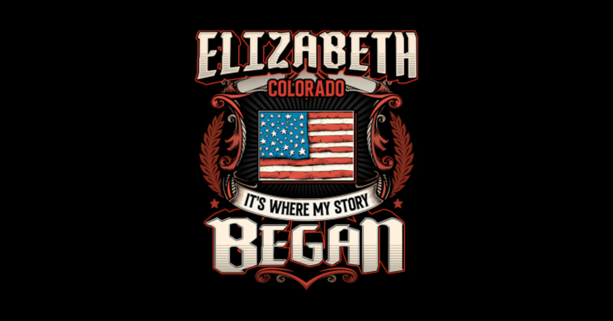 Elizabeth Colorado Usa Flag 4Th Of July - Elizabeth Colorado - Sticker ...