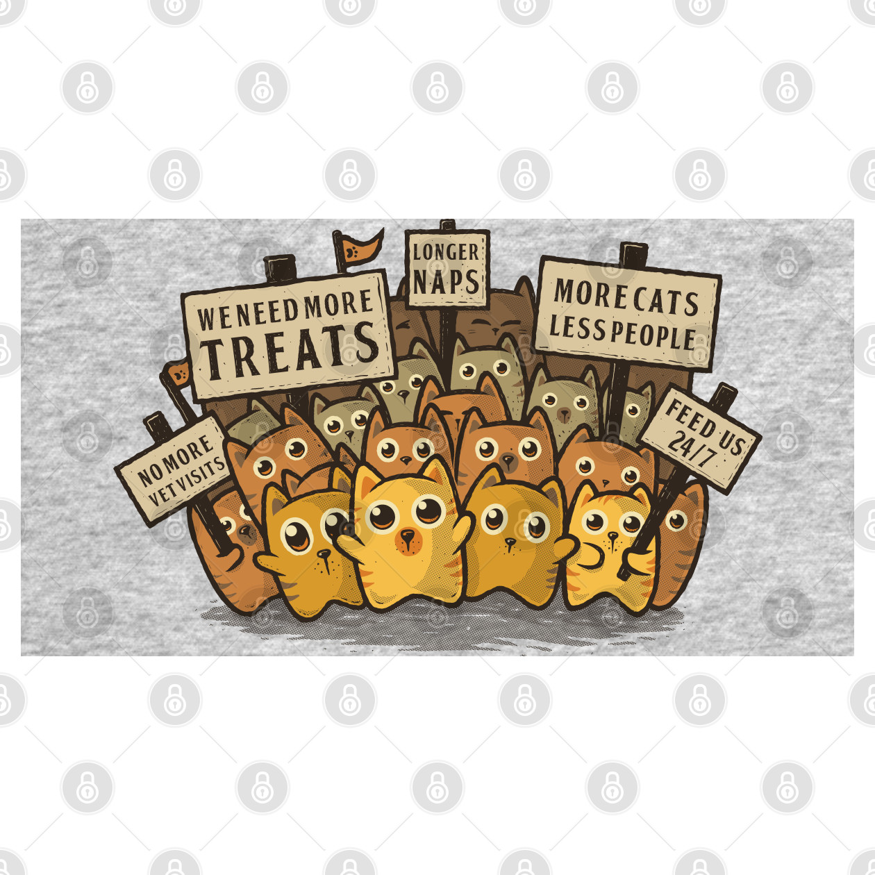 Pet Protest - cute kittens - Cats - T-Shirt | TeePublic