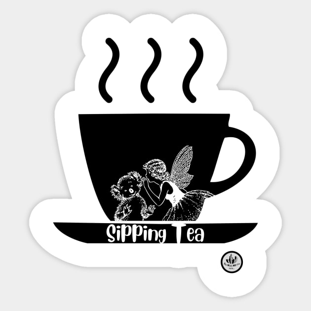 Sipping Tea - Sips Tea - Sticker | TeePublic
