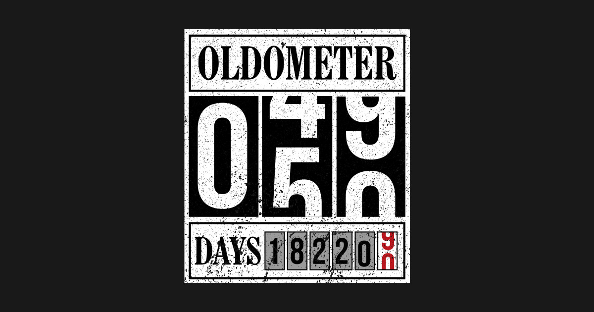 OLDOMETER 50 Years Old Made In 1970 50th Birthday - Oldometer 50 Years ...