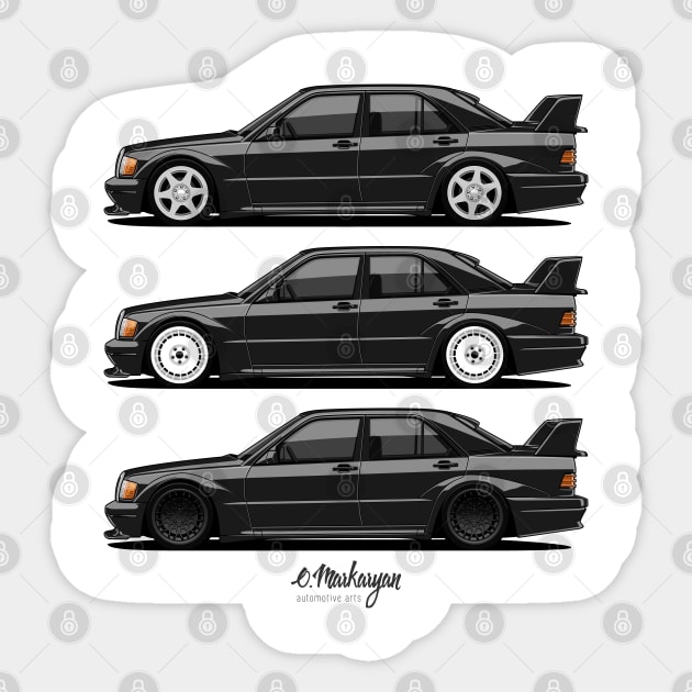 190E Evo II - Mercedes Benz - Sticker | TeePublic
