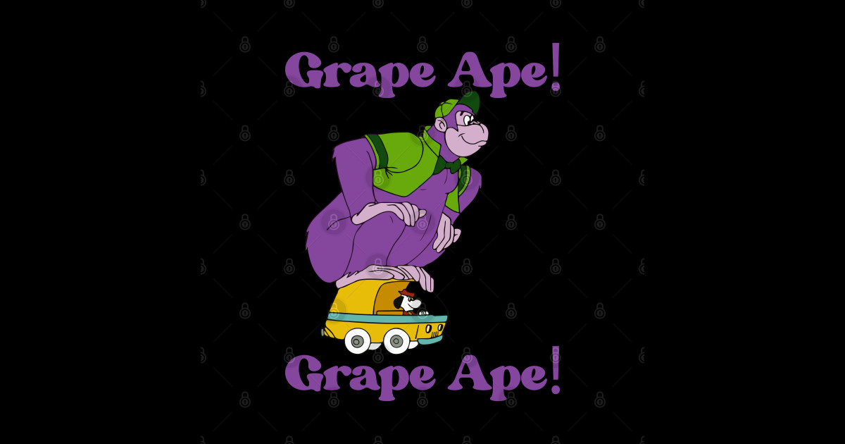 Grape Ape - Cartoons - Sticker | TeePublic