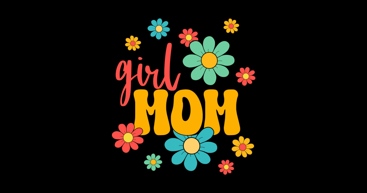 Girl Mom - Girl Mom - Sticker | TeePublic