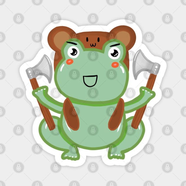 Barbarian Frog! - Frog - Magnet | TeePublic