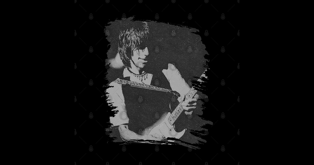 Jeff Beck // Retro poster - Jeff Beck - Sticker | TeePublic
