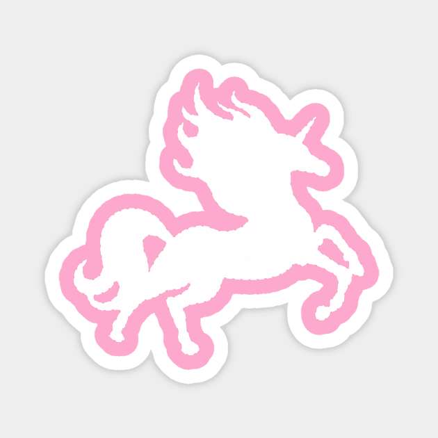 Invisible Pink Unicorn - Invisible Pink Unicorn - Magnet | TeePublic