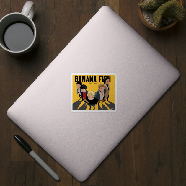 Banana Fish Shadow Boys - Banana Fish - Sticker | TeePublic
