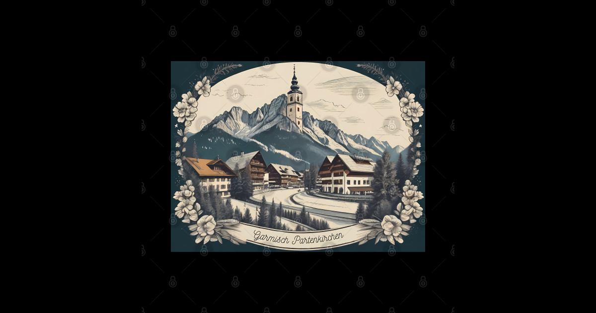 Garmisch Partenkirchen - Garmisch Partenkirchen - Sticker | TeePublic