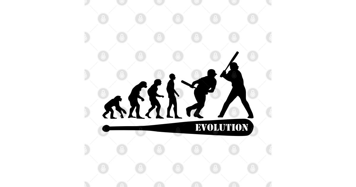 Baseball Evolution - Baseball Evolution - T-Shirt | TeePublic