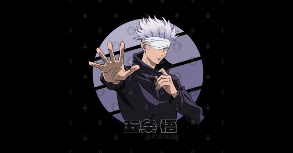 Satoru Gojo Circle Design - Satoru Gojo Jujutsu Kaisen - Posters and ...