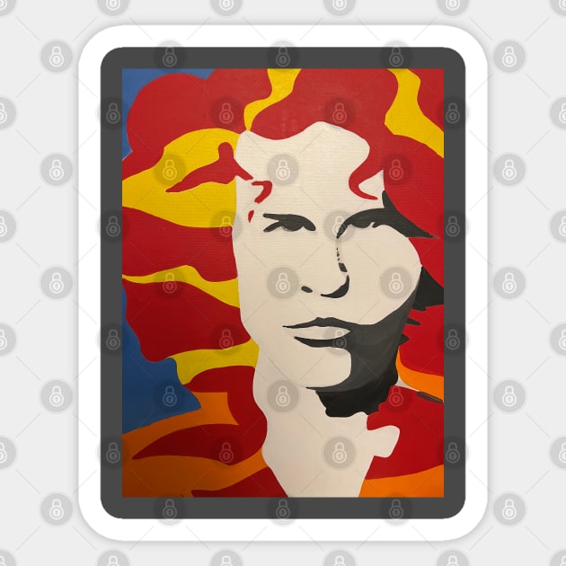 Jim Morrison - Jim Morrison The Doors - Sticker | TeePublic
