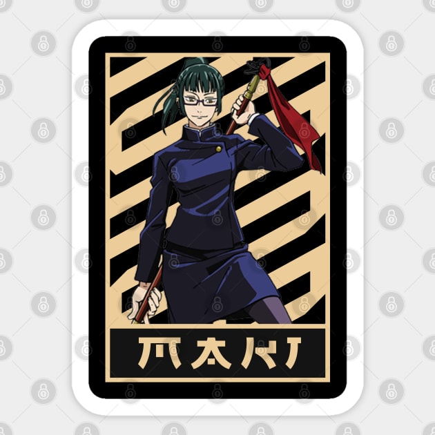 Maki - Jujutsu Kaisen - Maki Zenin - Sticker | TeePublic